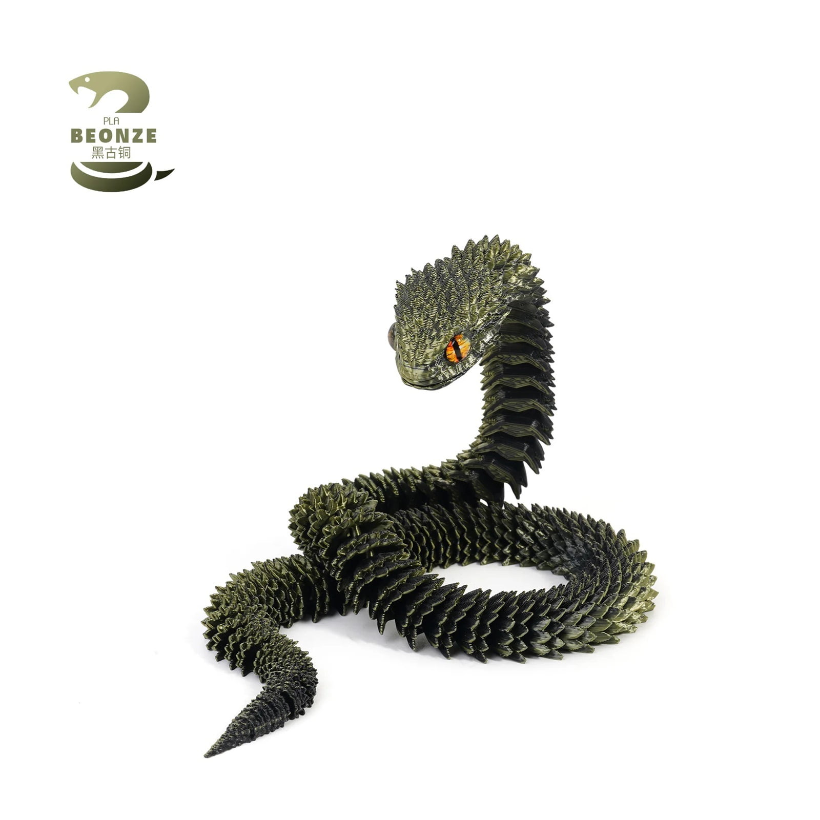 1pc 30cm 3D Printed Snake Decoration 3D Printed Animals Desk ...