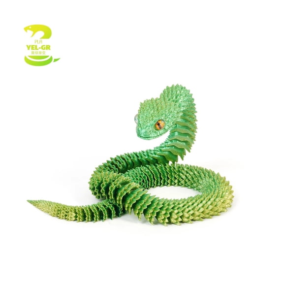 1pc 30cm 3D Printed Snake Decoration 3D Printed Animals Desk ...