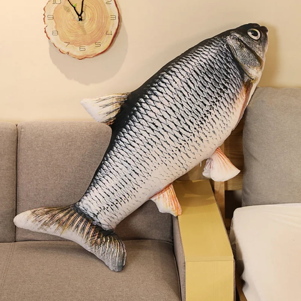 1pc 30cm Simulation Funny Fish Plush Toys Stuffed Soft Animal Carp ...