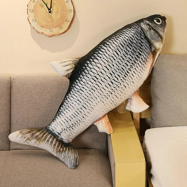 1pc 30cm Simulation Funny Fish Plush Toys Stuffed Soft Animal Carp ...