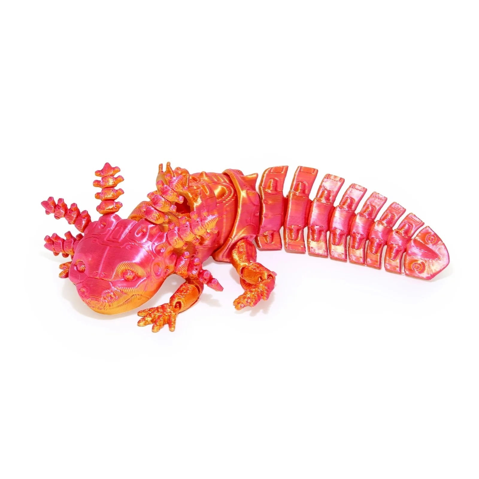 1pc 3D Animals Printed Articulated Axolotl Mechanical Collectible Desk ...