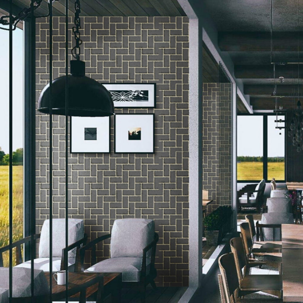 1pc 3D Brick Wall Stickers Self-Adhesive PVC Wallpaper Peel and Stick ...