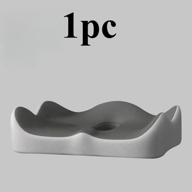 1pc 3D Ergonomic Memory Foam Cushion, Structured Seat Pad for Office ...
