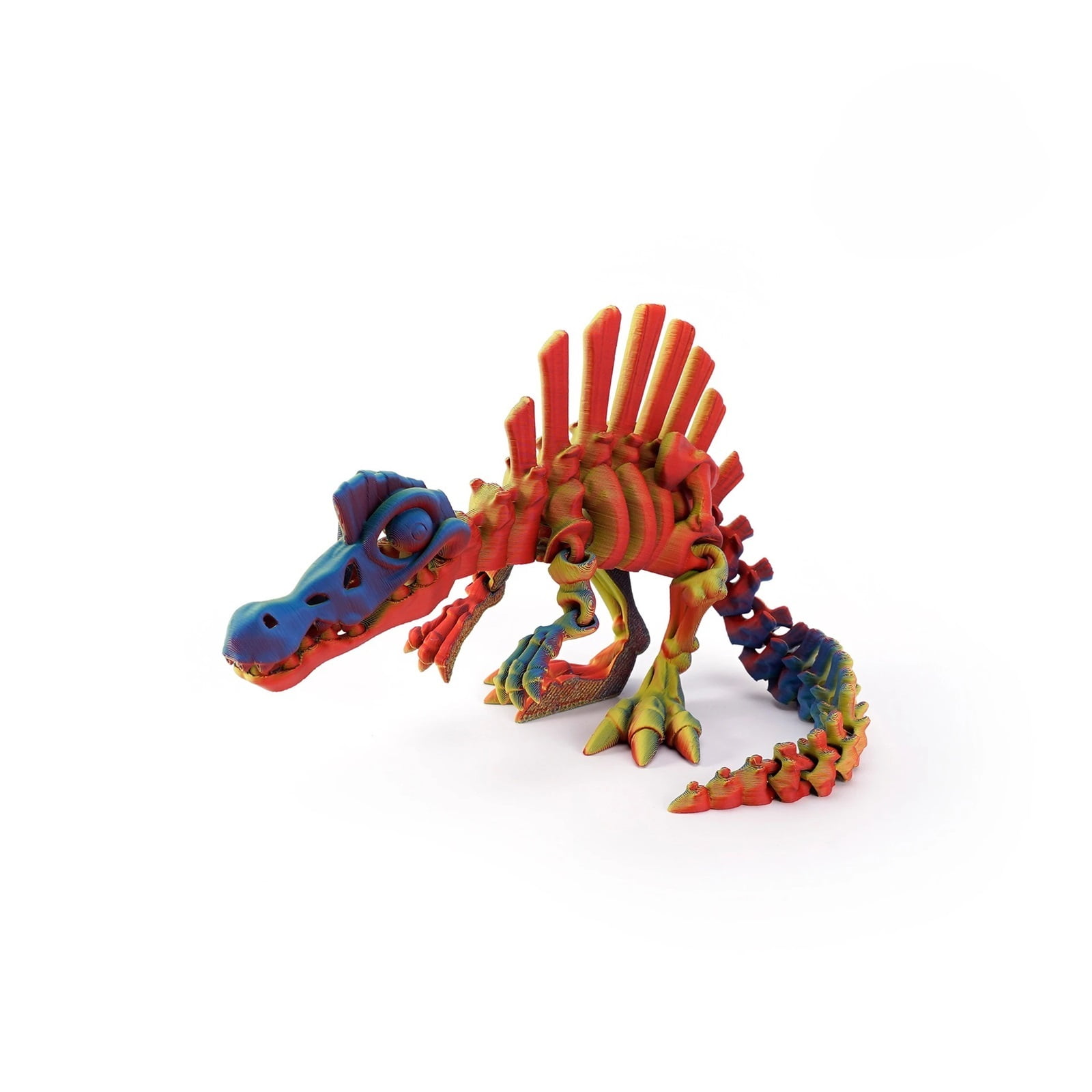1pc 3D Printed Dinosaur Movable Echinosaurus Figurine Dragons Bone ...