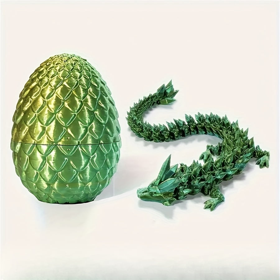 1pc, 3D Printed Dragon Egg, 3D Printed Articulated Dragon With Dragon ...