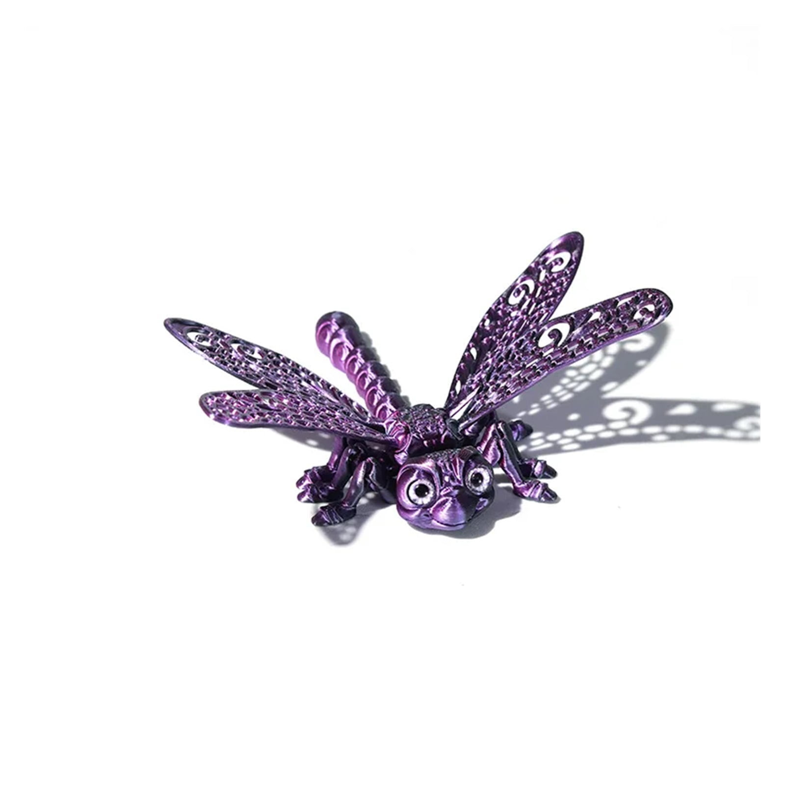 1pc 3D Printed Dragonfly Figurine Collectible Desk Decor Transformable ...