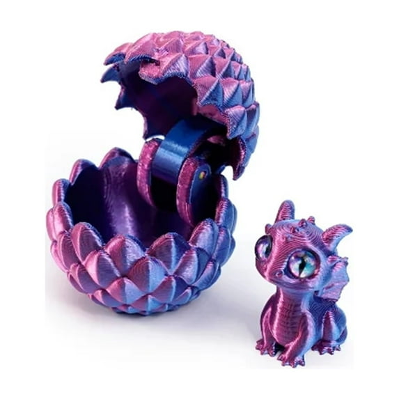 1pc 3D Printed Hatchable Dragon Egg Set Open & Close Baby Dragon Figure ...