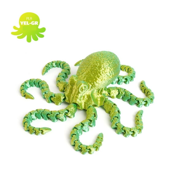 1pc 3D Printed Octopus Ornament Creative Animal Landscape Decorations ...