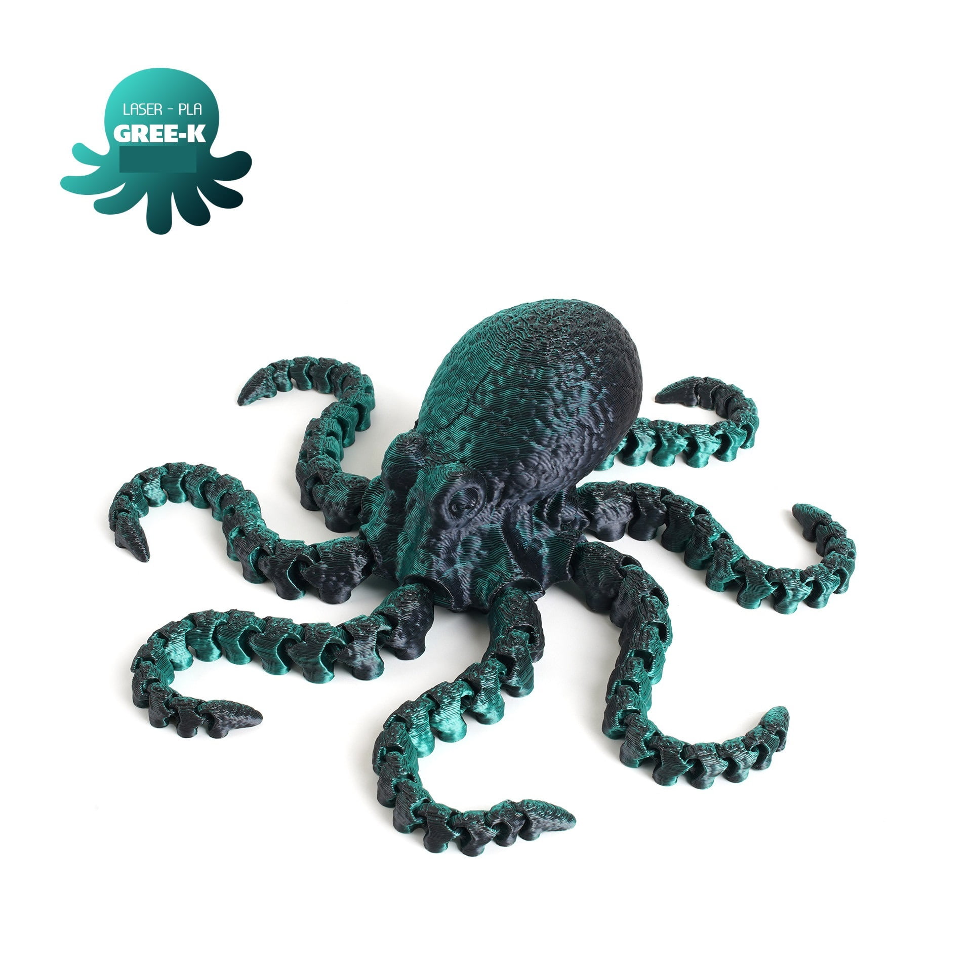 1pc 3D Printed Octopus Ornament Creative Animal Landscape Decorations ...