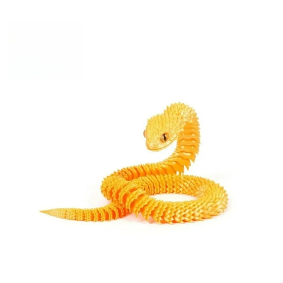 1pc 3D Printed Snake Luminous Movable Joint Simulation Snake Figurine ...