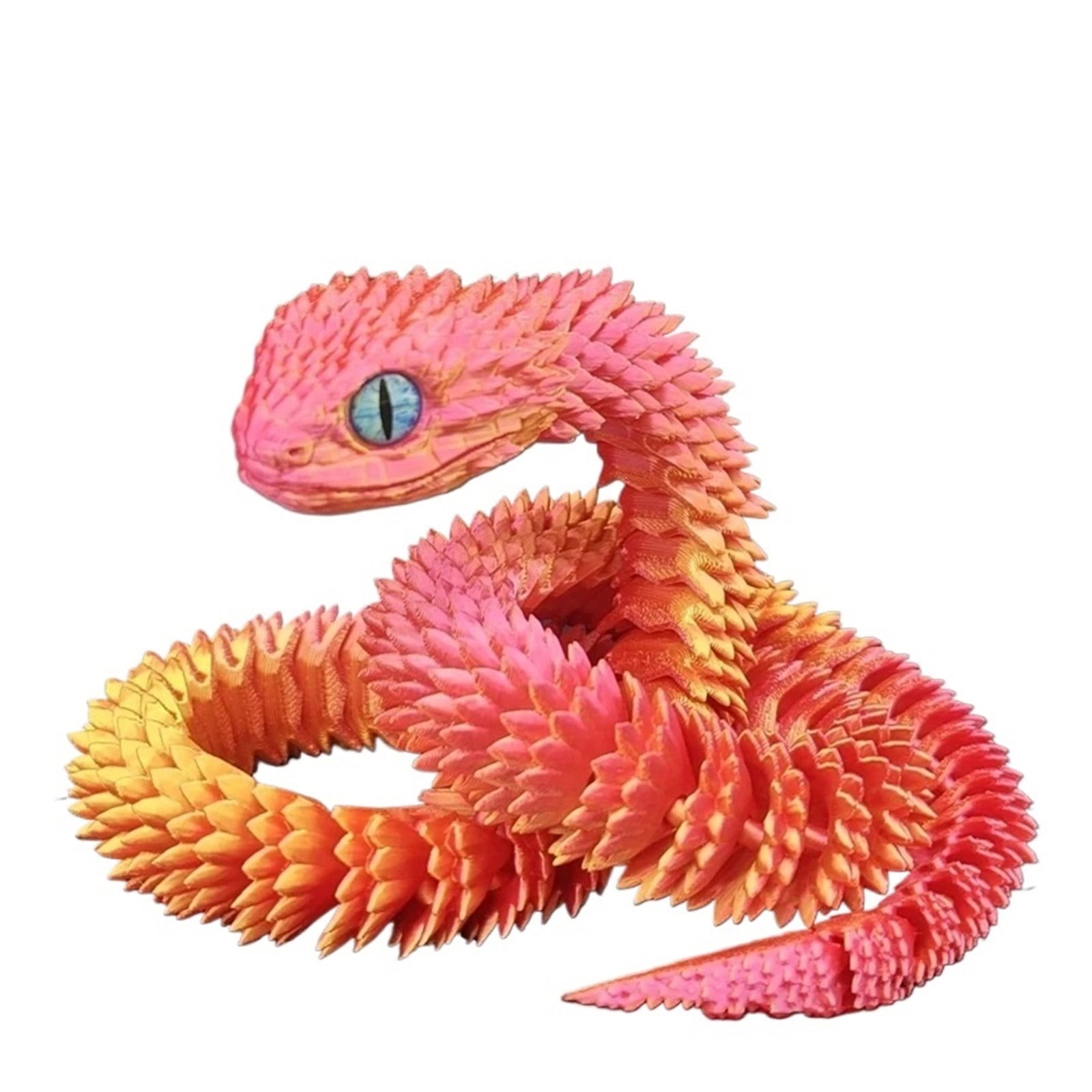 1pc 3D Printed Snake Luminous Movable Joint Simulation Snake Figurine ...