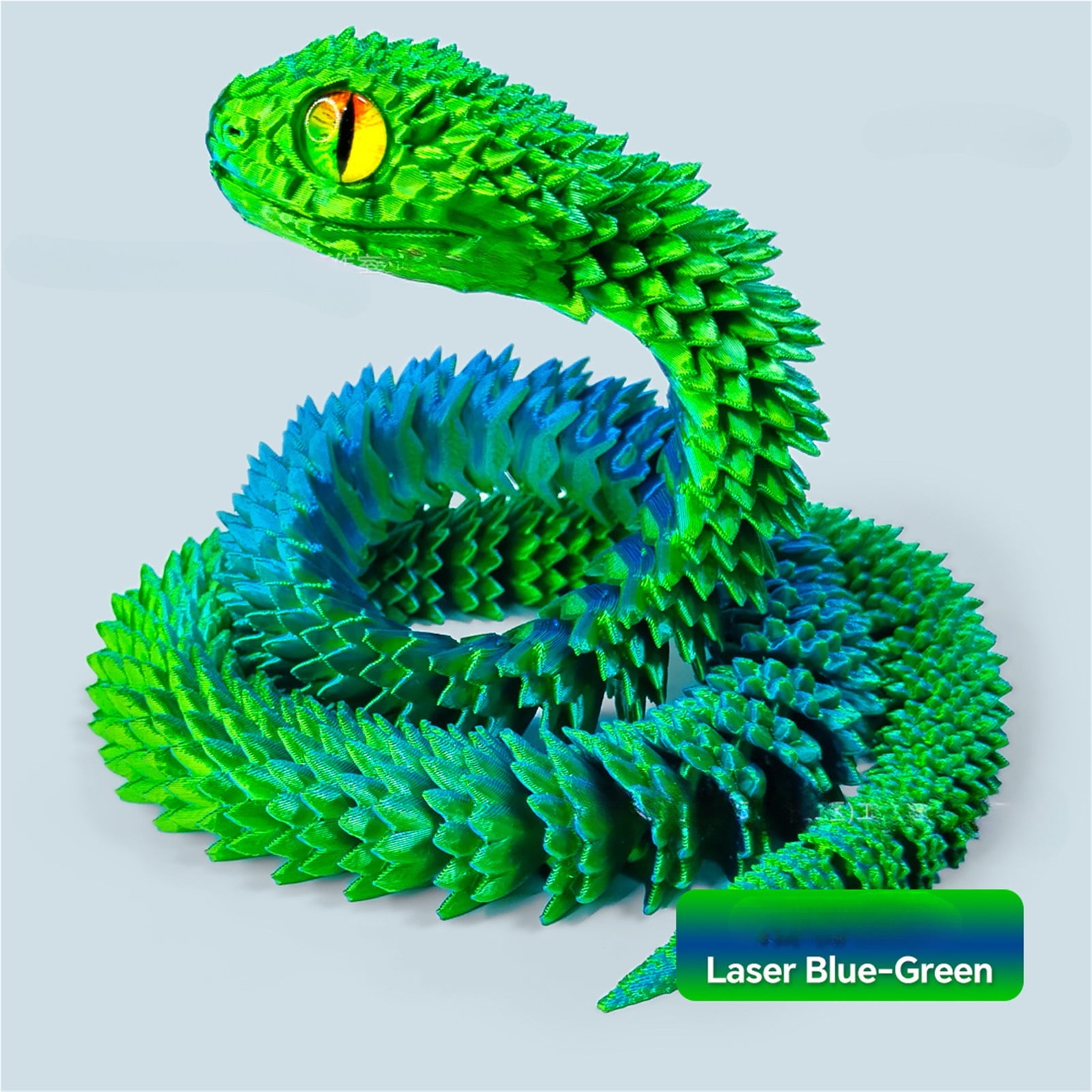 1pc 3D Printed Snake Movable Joint Simulation Snake Figurine Creative ...
