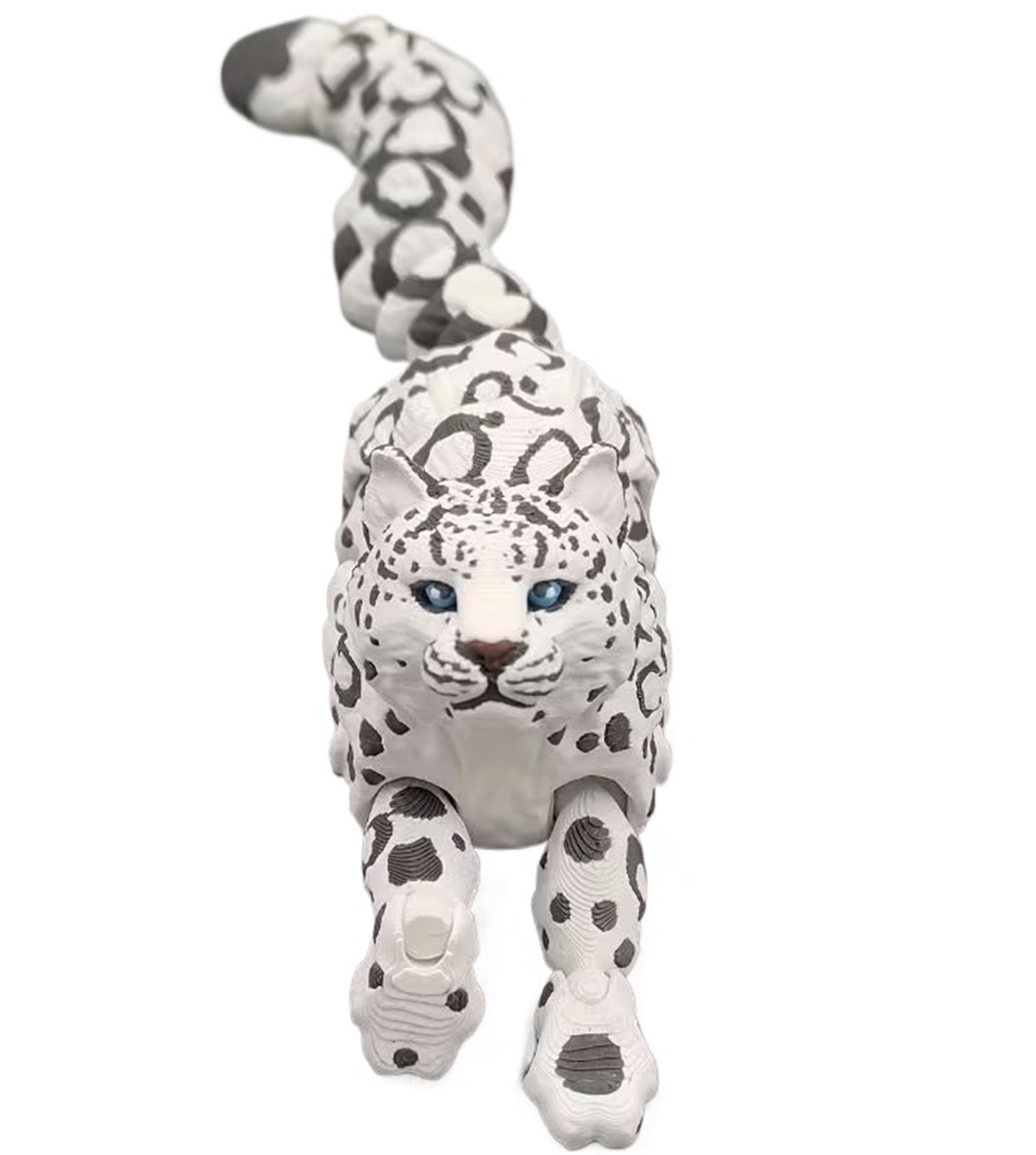 1pc 3D Printed Snow Leopard Model Simulation Multi-joint Movable ...