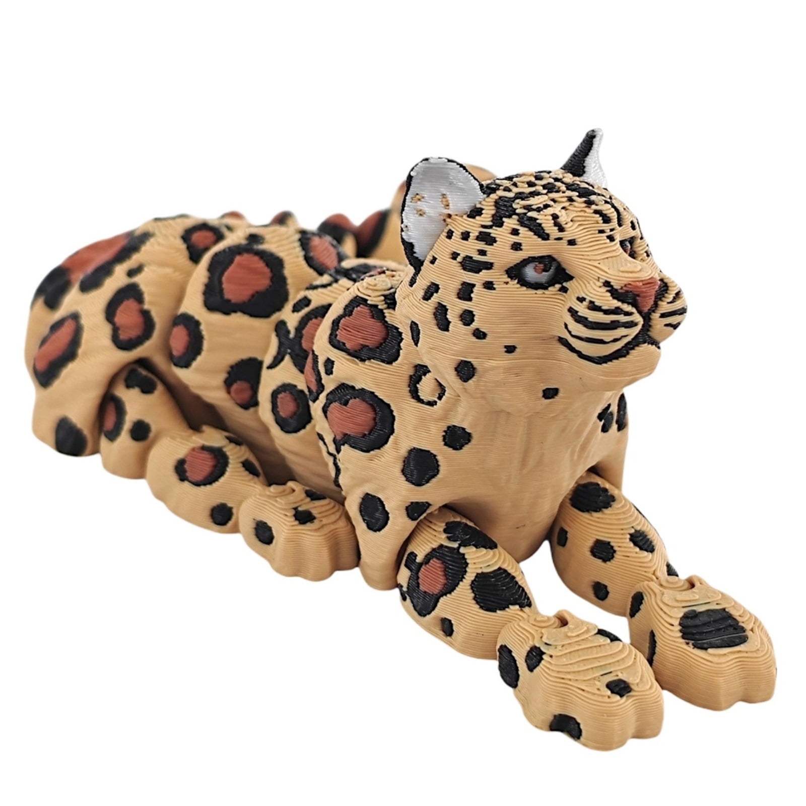 1pc 3D Printed Snow Leopard Model Simulation Multi-joint Movable ...