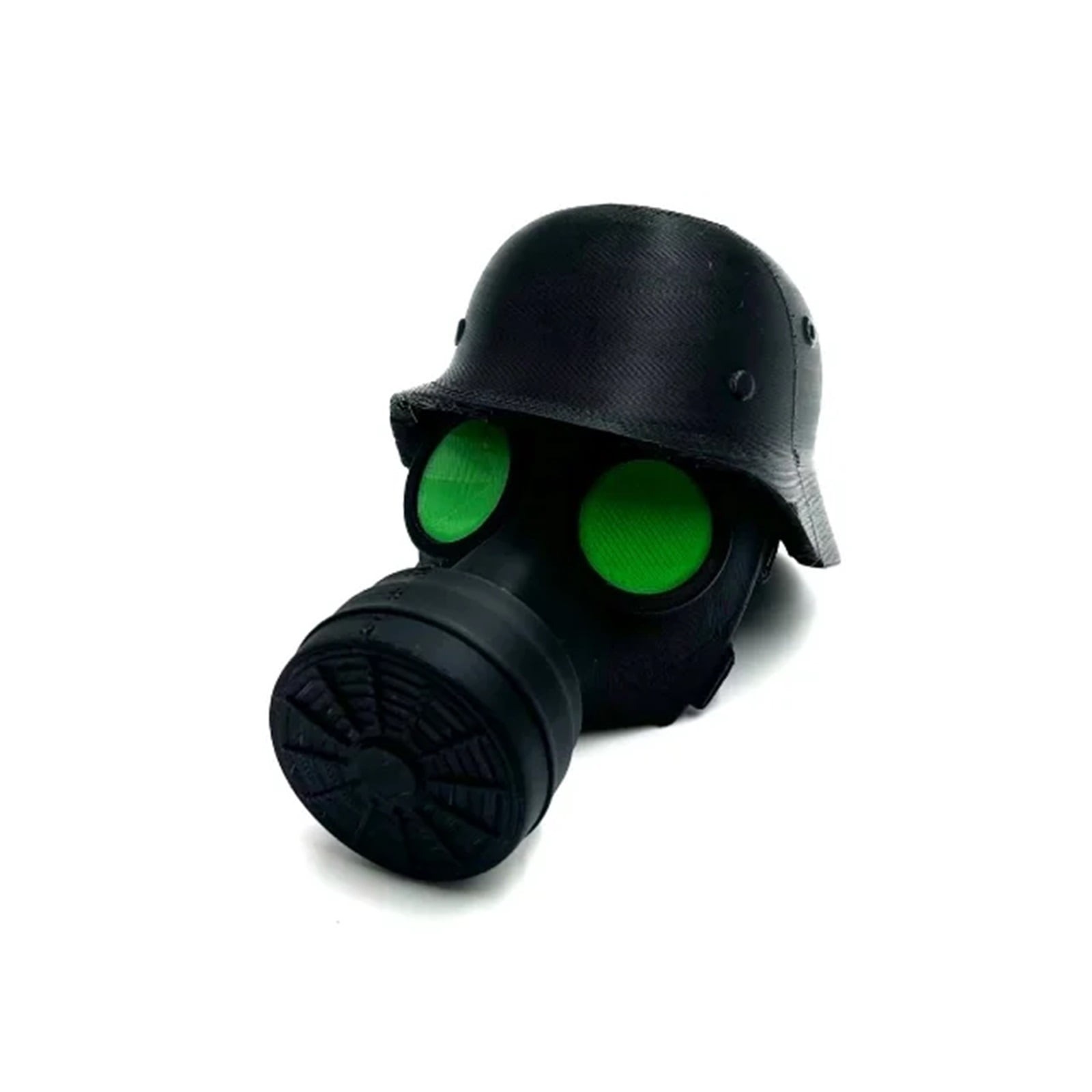 1pc 3D Printed Trailer Hitch Cover Steel Helmet Gas Mask Universal Dust ...