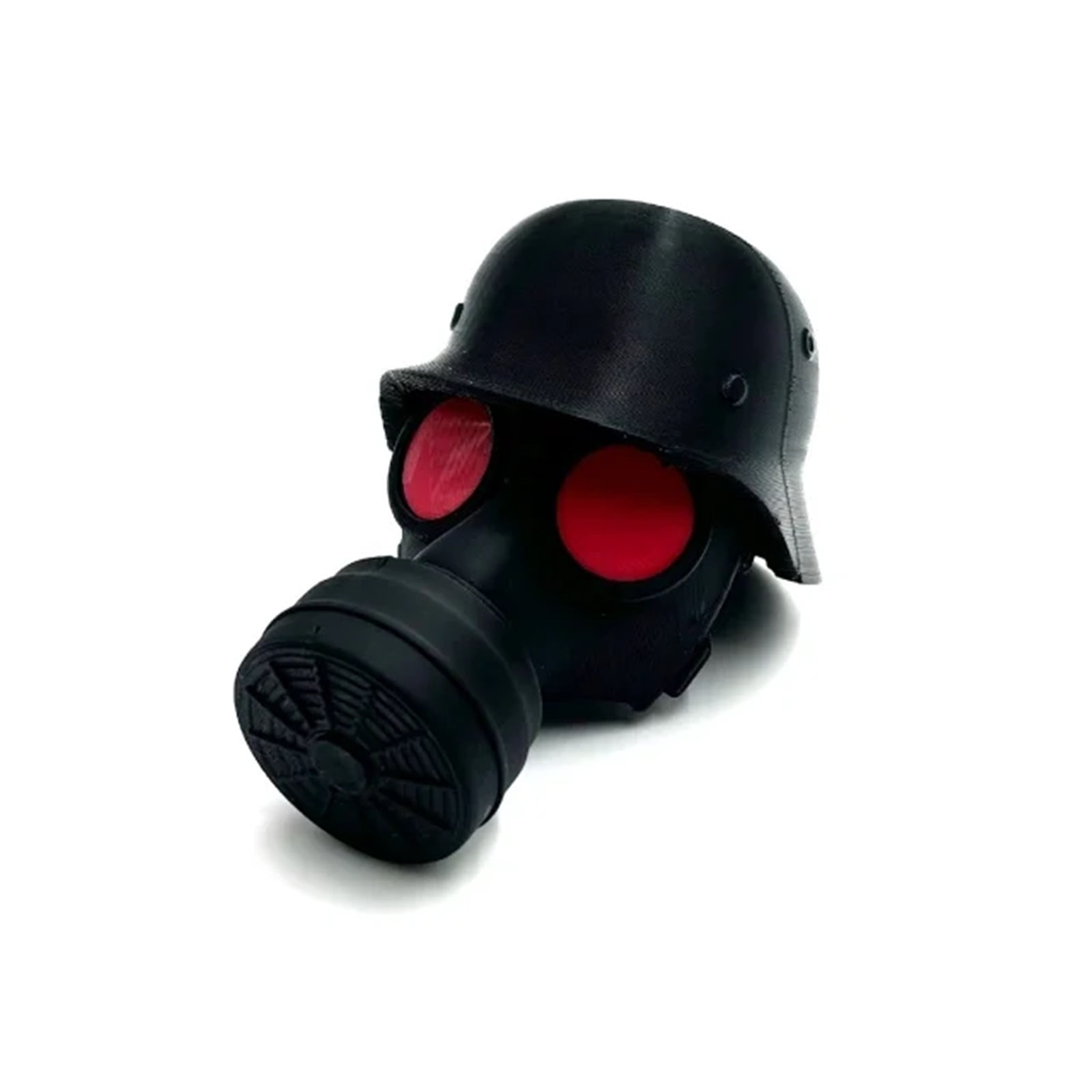1pc 3D Printed Trailer Hitch Cover Steel Helmet Gas Mask Universal Dust ...