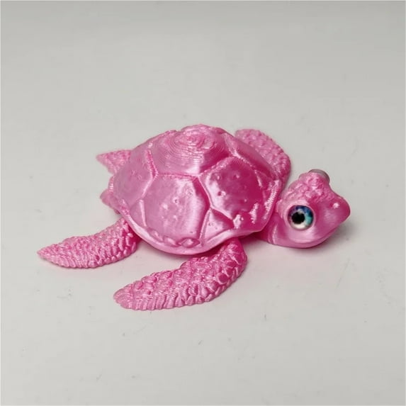 1pc 3D Printed Turtle Figurines Movable Joints Creative Collection ...