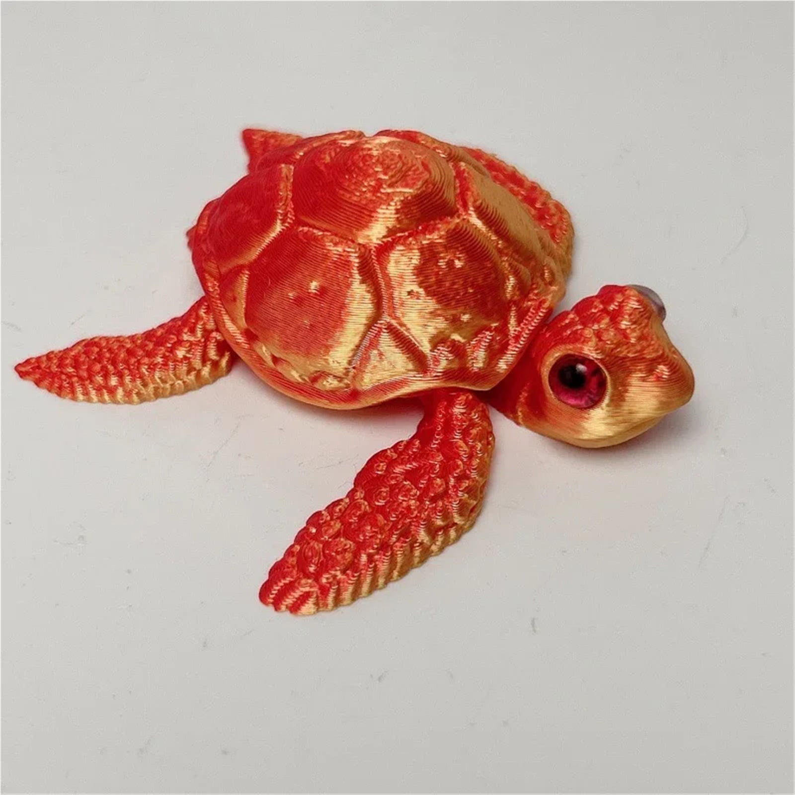 1pc 3D Printed Turtle Figurines Movable Joints Creative Collection ...