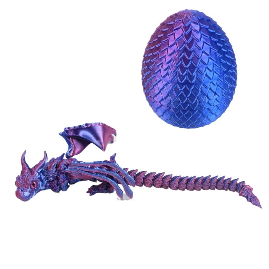 1pc 3D Printed Winged Dragon Figurine With Art Deco Resin Dragon ...