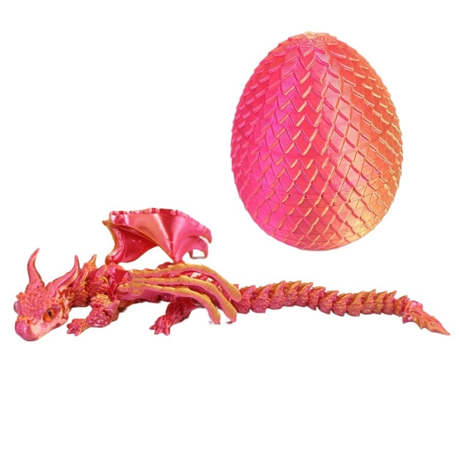 1pc 3D Printed Winged Dragon Figurine With Art Deco Resin Dragon ...