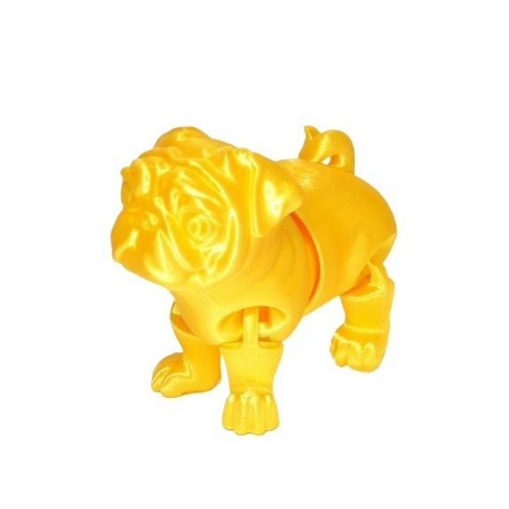 1pc 3D Printing Novelty Creative Pitbull Model Desktop Decorative Ornament Colourful Animal ...