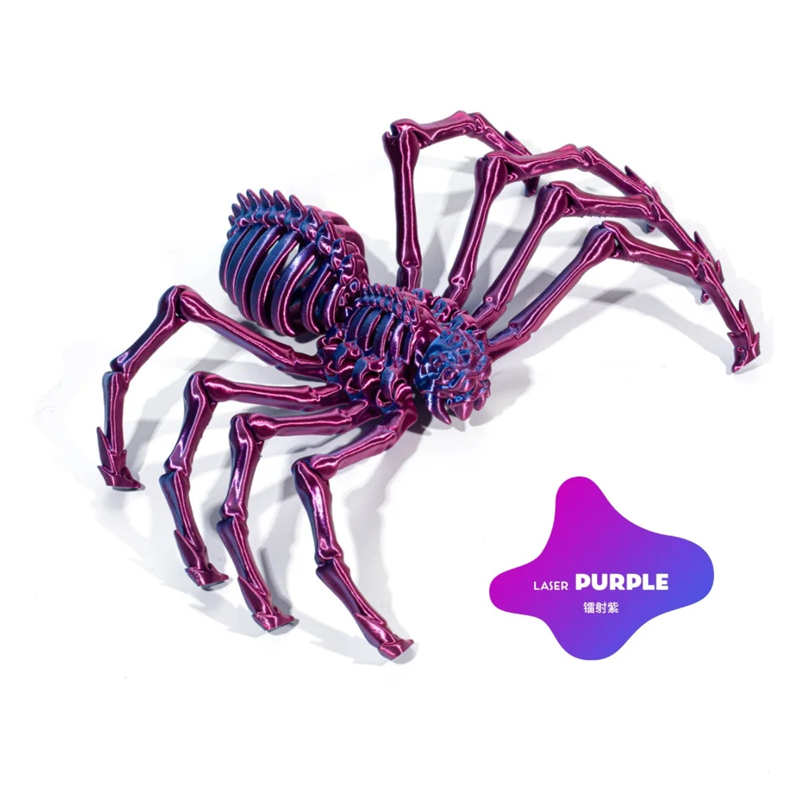 1pc 3D Printing Spider Animals Realistic Colorful Spider Figurine ...