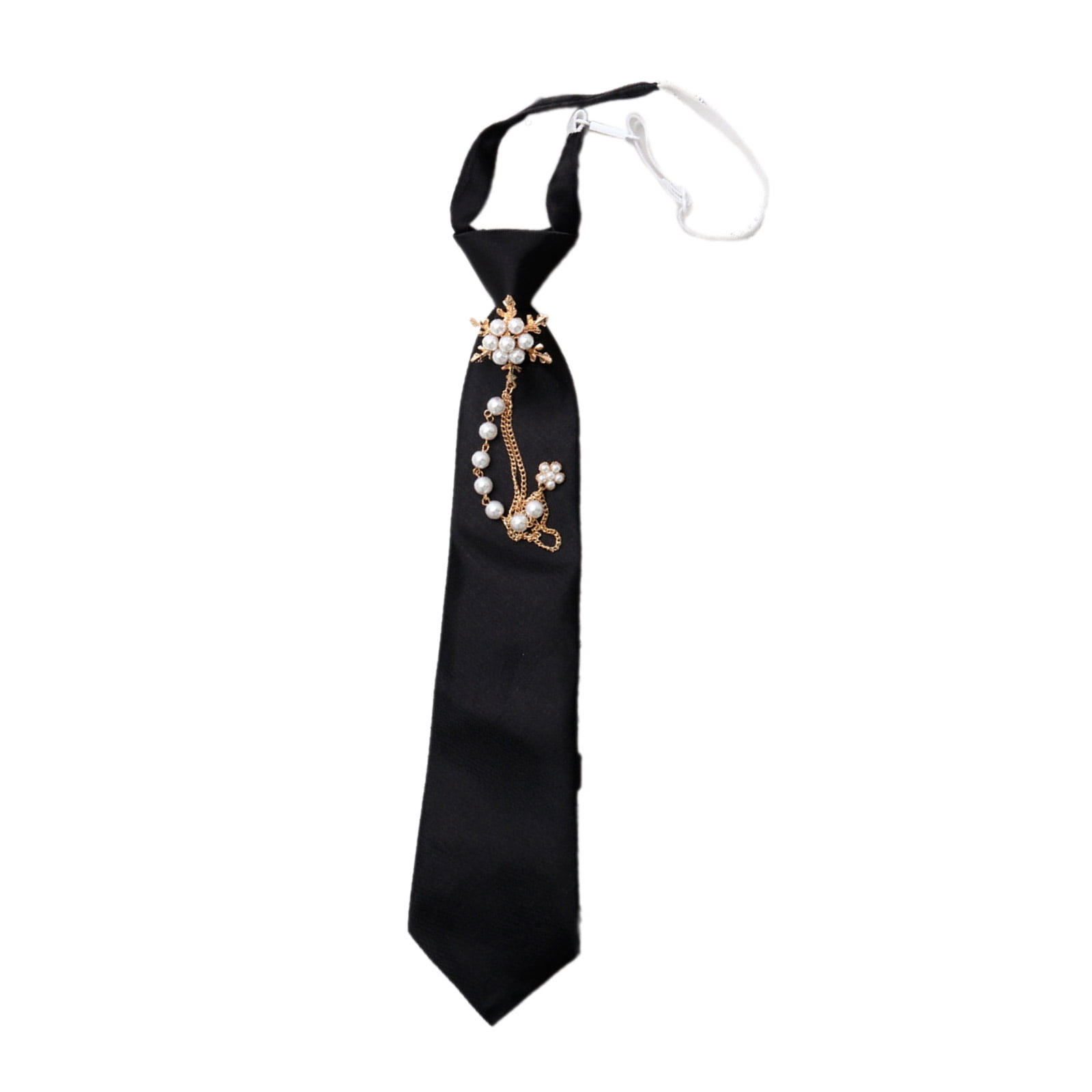 1pc/3pcs Business Neckties for Ladies Unisex Black Necktie Clip Closure ...