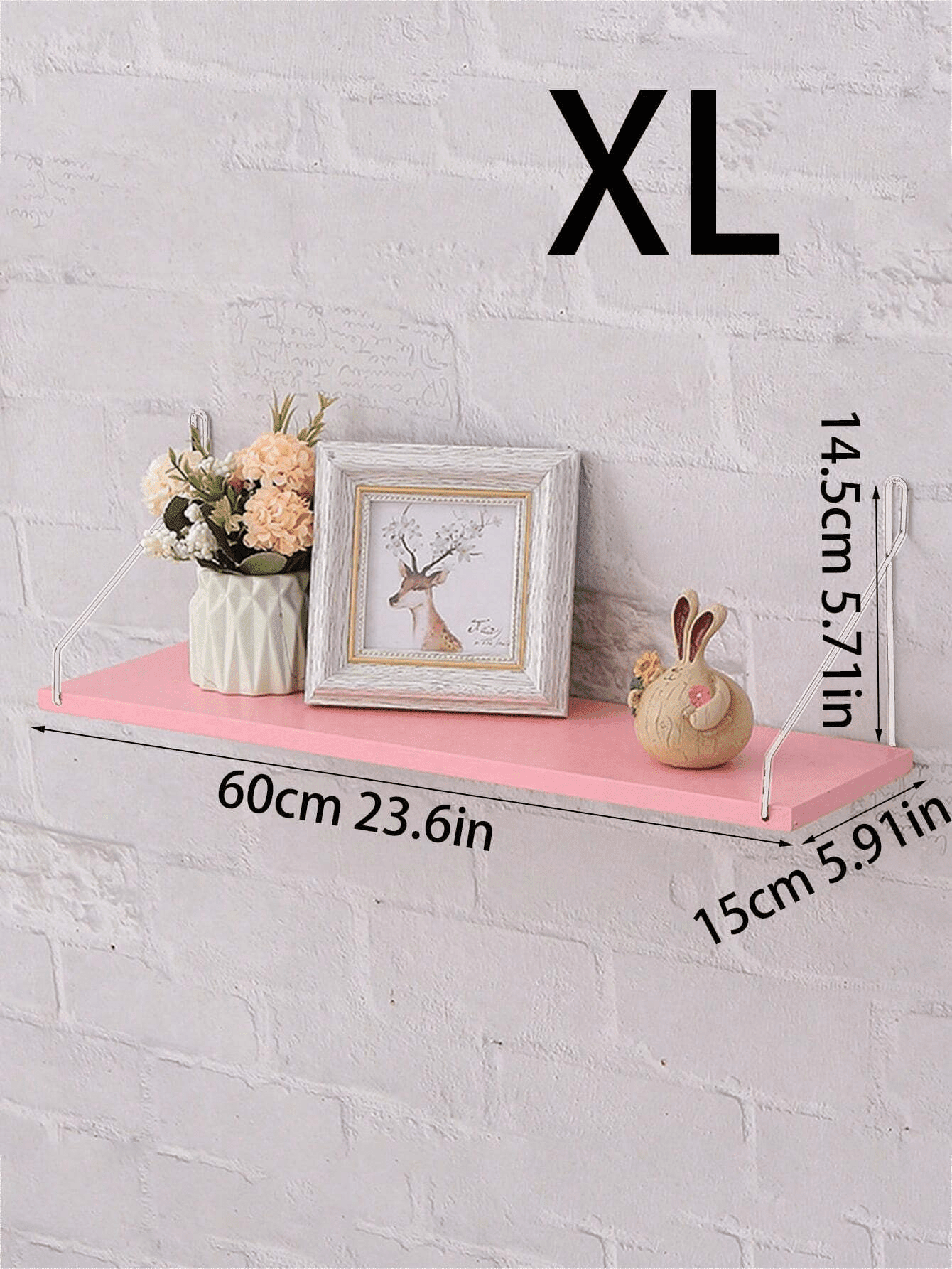 1pc/3pcs Wall Shelf Shelf Wall Hanging Perforation Free Living Room ...