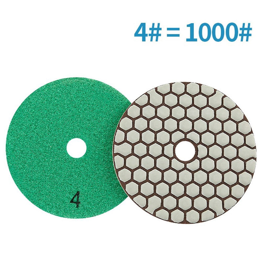 1pc 4"/100mm Diamond Dry Polishing Pad Flexible Sanding Disc For ...