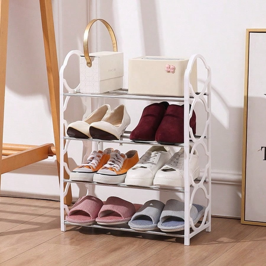 1pc 4-Layer Entryway Furniture Shoe Rack, Multifunctional Simple ...