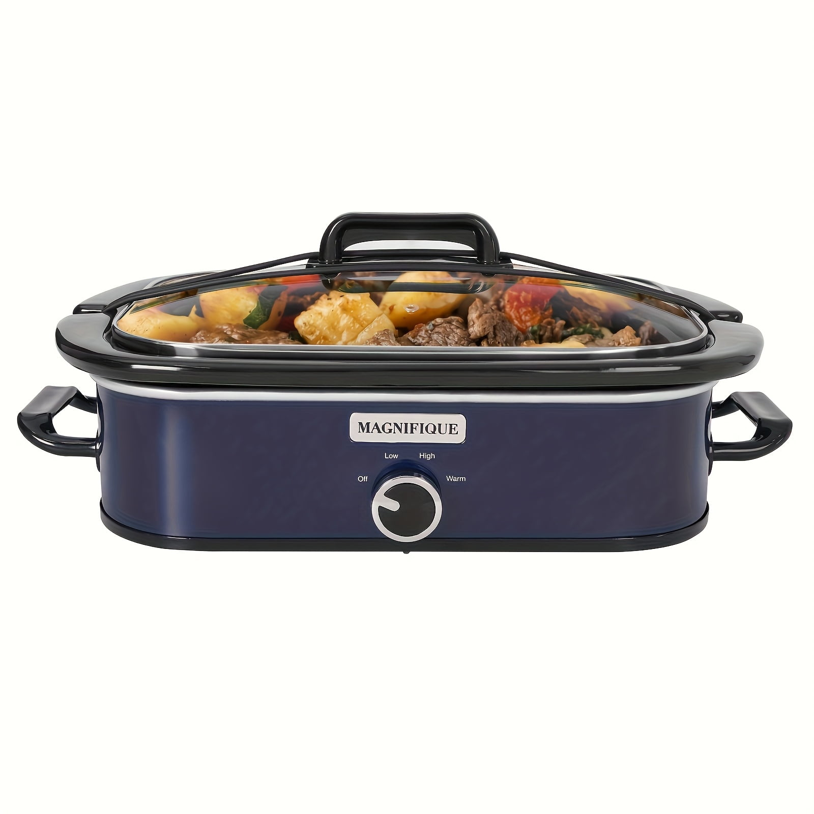 1pc 4 Quart Slow Cooker, Best Manual Slow Cooker with Removable Pot for ...