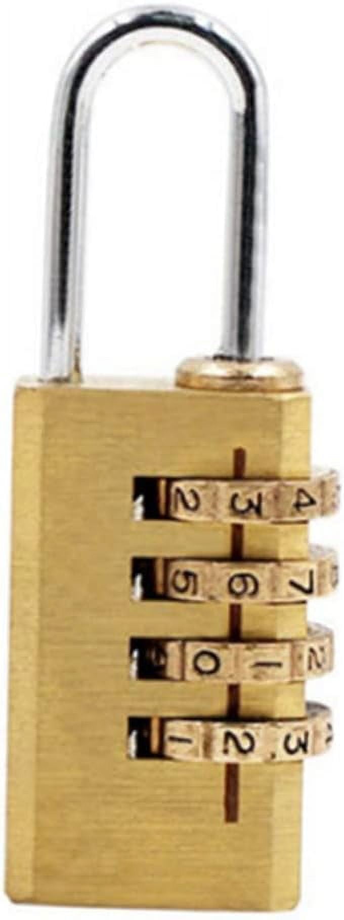 1pc 4 Travel Locks Luggage Padlock Metal Luggage Zipper Lock 4 Dial ...