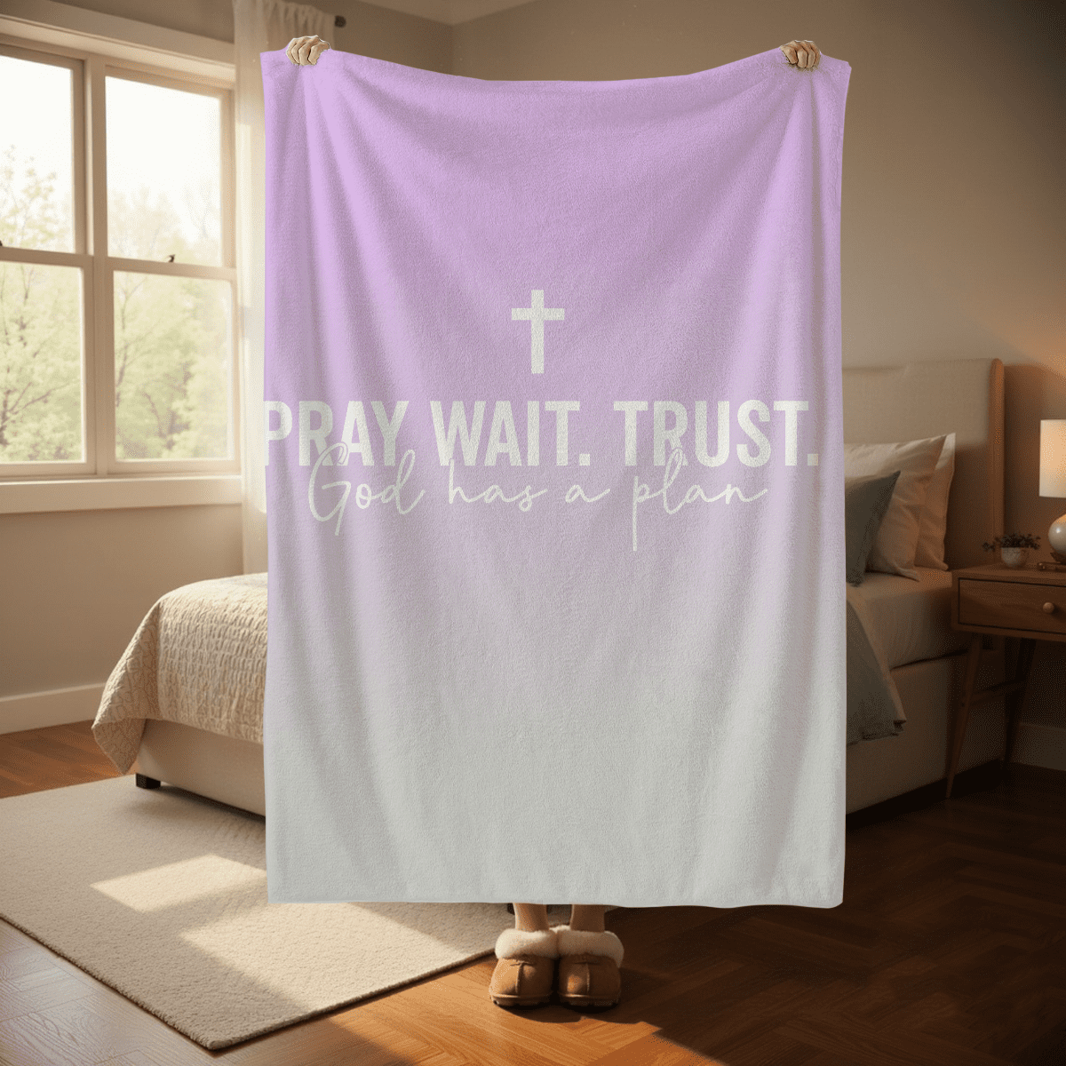 1pc 40 * 50 in Cross Jesus Religious Faith Blanket - Soft Lightweight ...