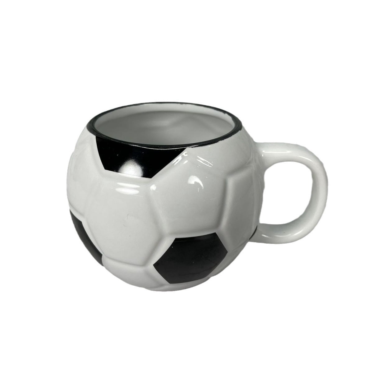 1pc 400ml Football Shape Ceramic Coffee Mug with Handle Heat-resistant ...
