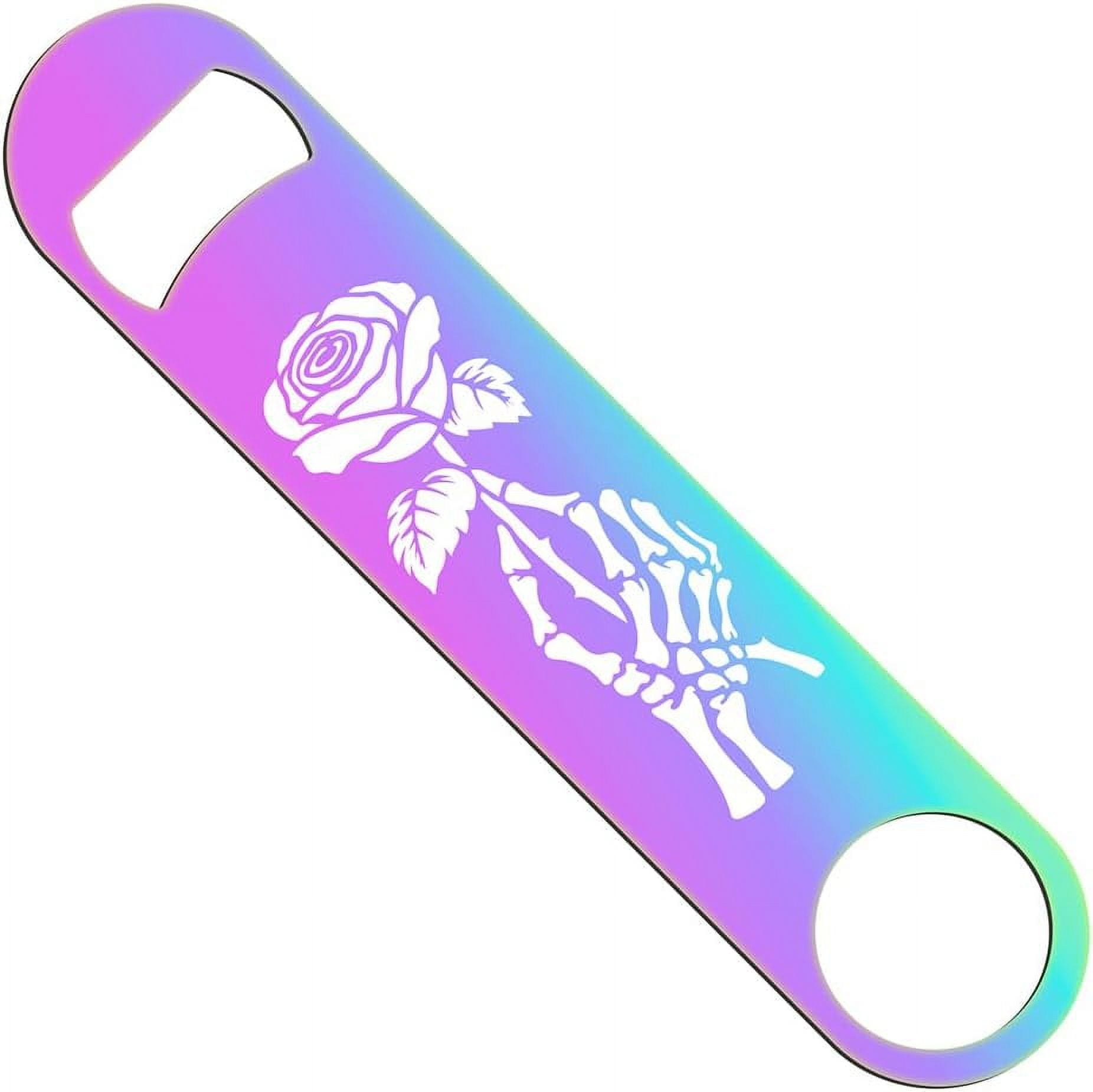 1pc 402 Stainless Steel Bottle Opener Flower 38x178x2mm 85mm - Walmart.com