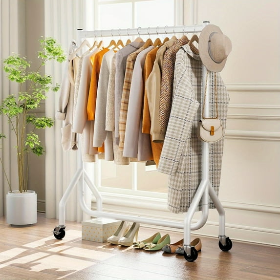1pc 420-pound mobile clothes hanger, rolling heavy clothes hanger ...