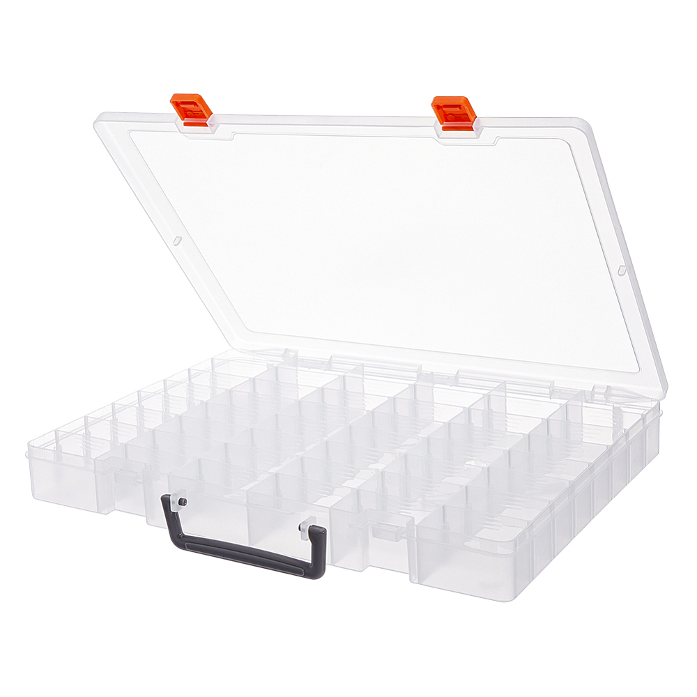 1pc 48 Grids Transparent Polypropylene(PP) Storage Box Organizer for ...
