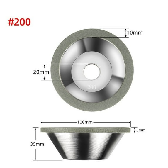 1pc 4inch 100mm Diamond Grinding Wheel Grit 80-400 Circle Cup Grinding ...