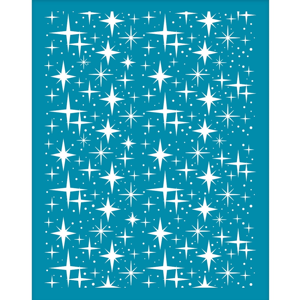 1pc 4x5 Inch Clay Stencils Star Pattern Silk Screen for Polymer Clay ...