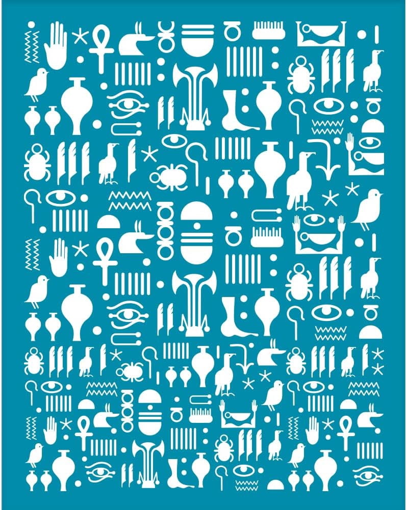 1pc 4x5 Inch Egypt Clay Stencils Non-Adhesive Silk Screen Stencil ...