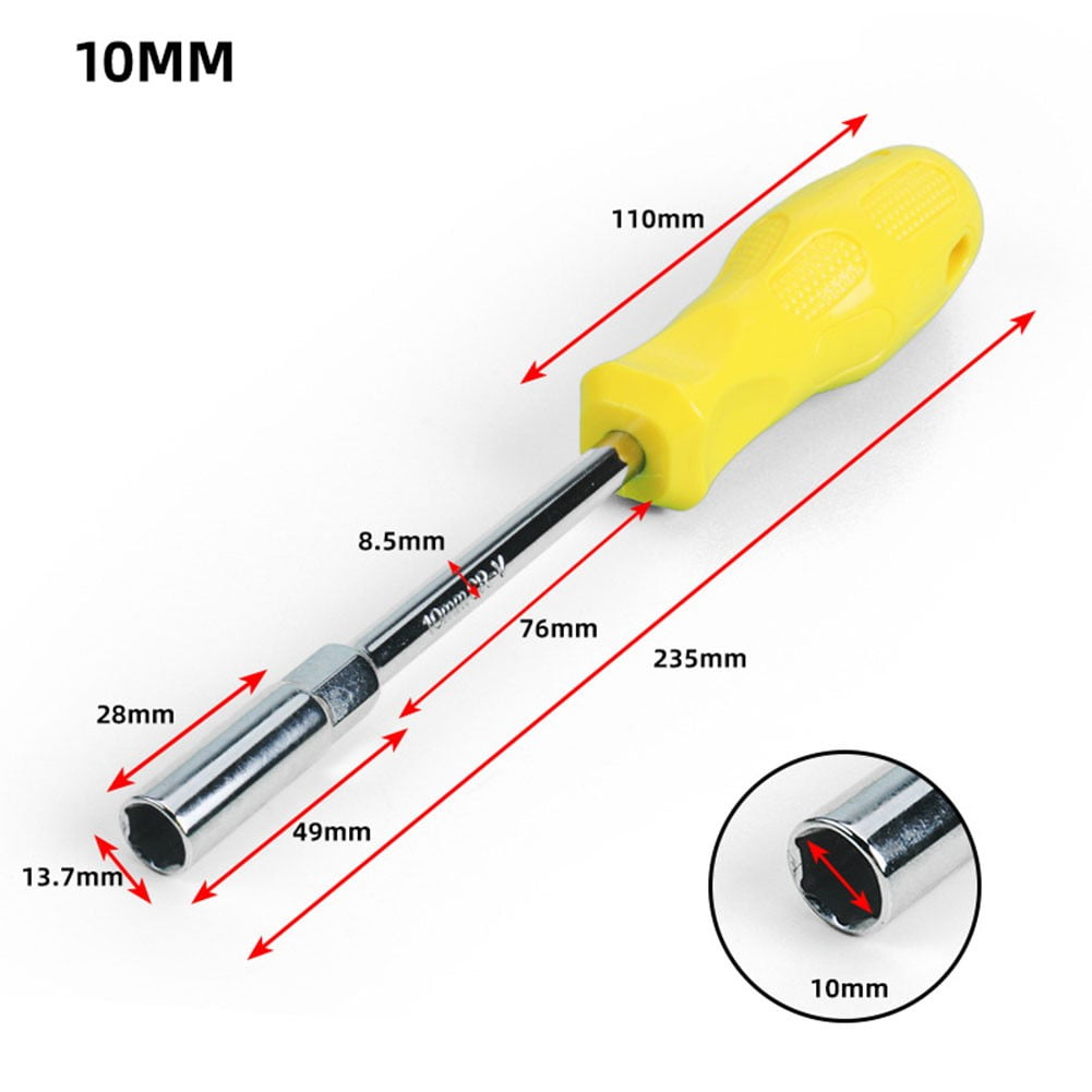 1pc 5.5mm-10mm Socket Screwdriver Magnetic Hex Socket Wrench Hand Tools ...