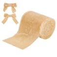 1pc 5 Yards Polyester Frayed Ribbon Velvet Raw Edged Ribbon for Gift ...