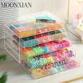 1pc, 5-layer Drawer-type Nail And Accessory Storage Box, Transparent ...