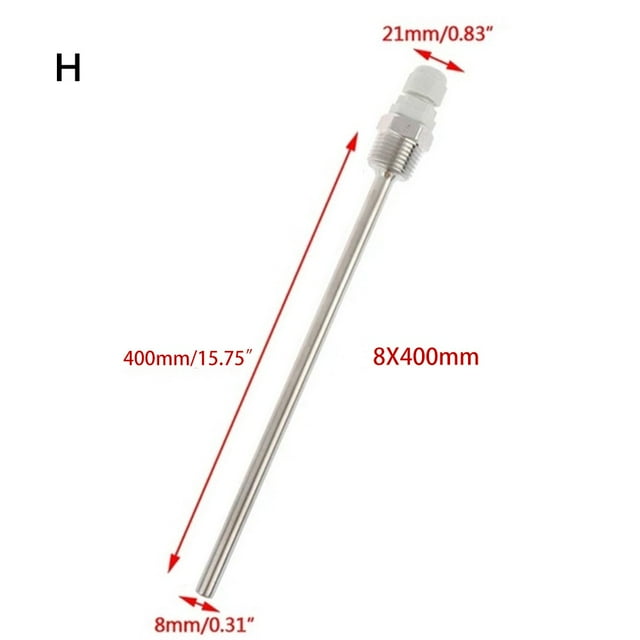 1pc 50-50mm Stainless Steel Thermowell 1/2\"NPT Threads Quickly Install ...