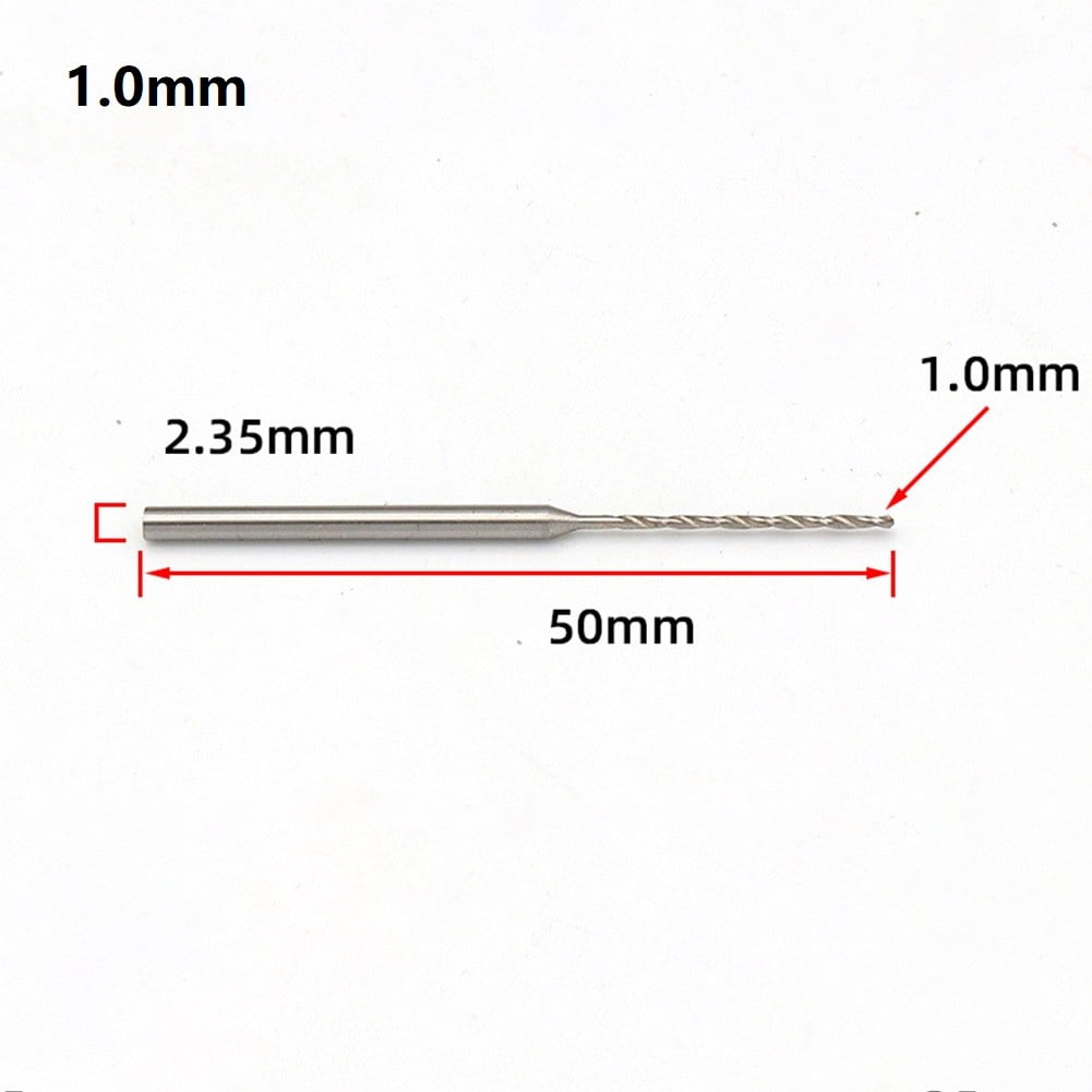 1pc 50mm Extra Long HSS Straight Shank Drill Bit 0.8-2mm High Speed ...
