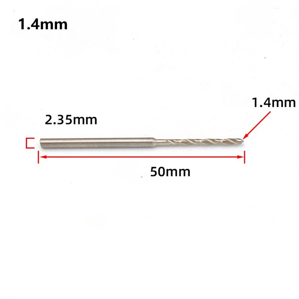 1pc 50mm Extra Long HSS Straight Shank Drill Bit 0.8-2mm High Speed ...