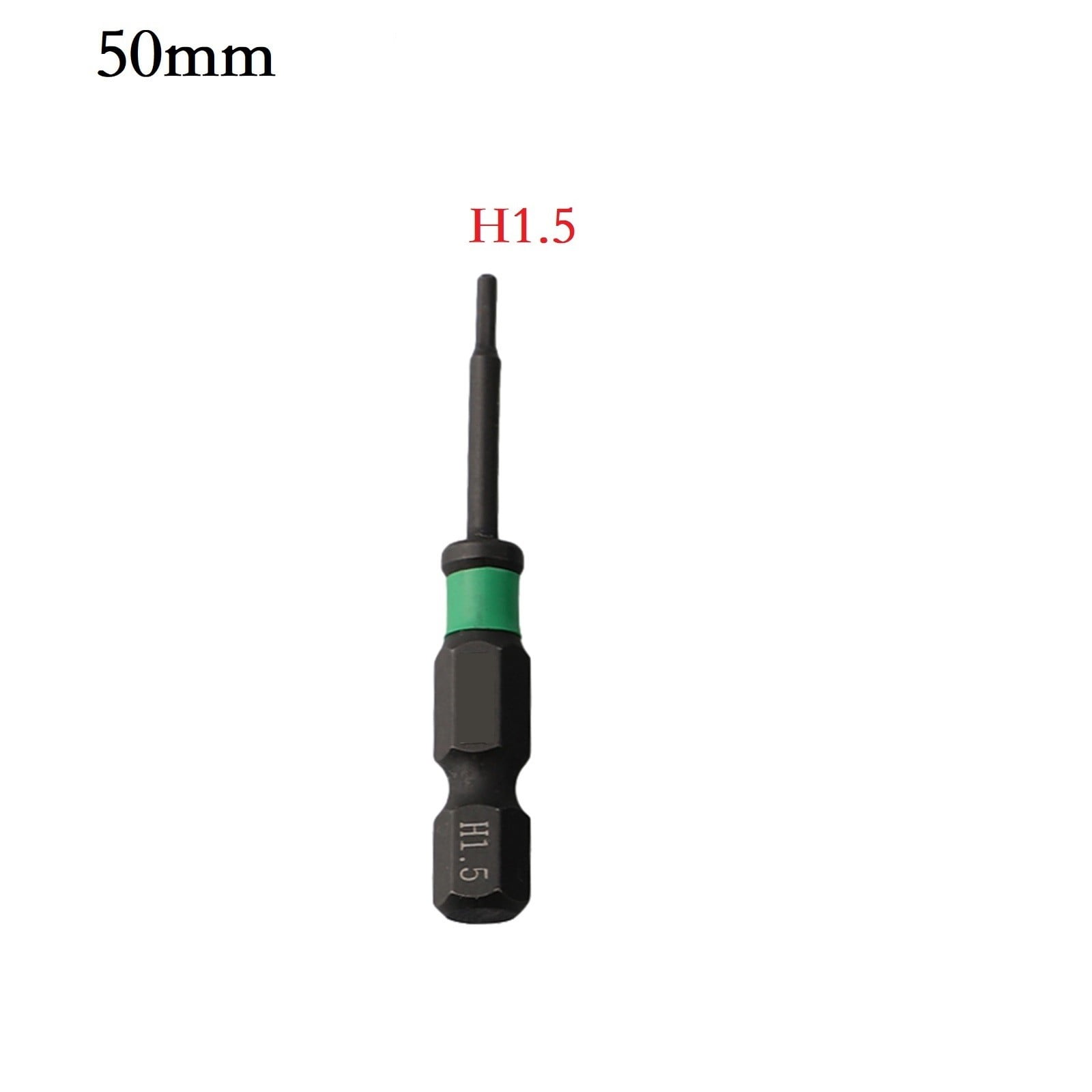 1Pc 50mm Length Hex Head Screwdriver Bit 1/4 Hex Shank Magnetic Head ...