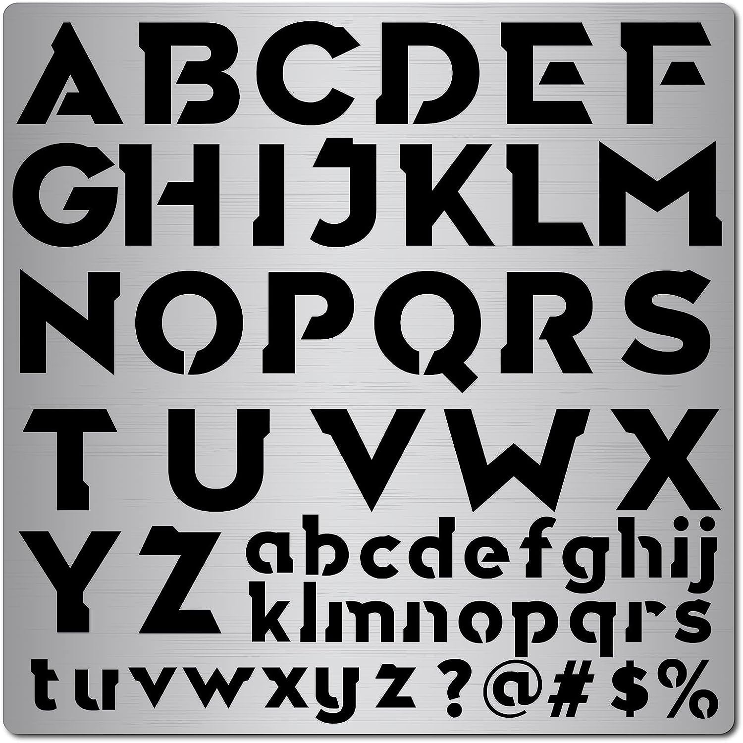 1pc 6.3 Inch Metal Letter Stencil Stainless Steel Lettering Alphabet ...