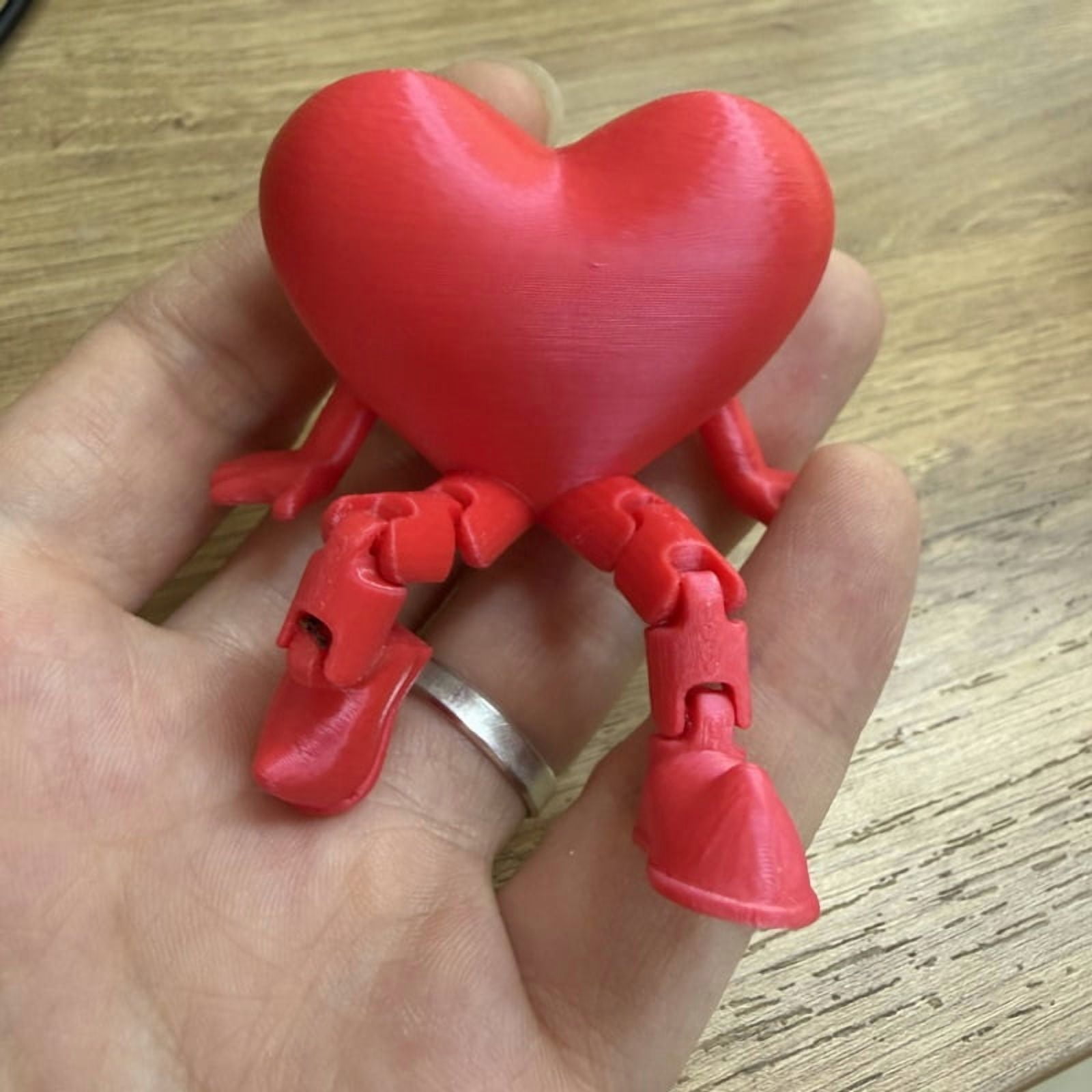 1pc 6.5cm 3D printed seated heart home decor desktop ornament, a gift ...