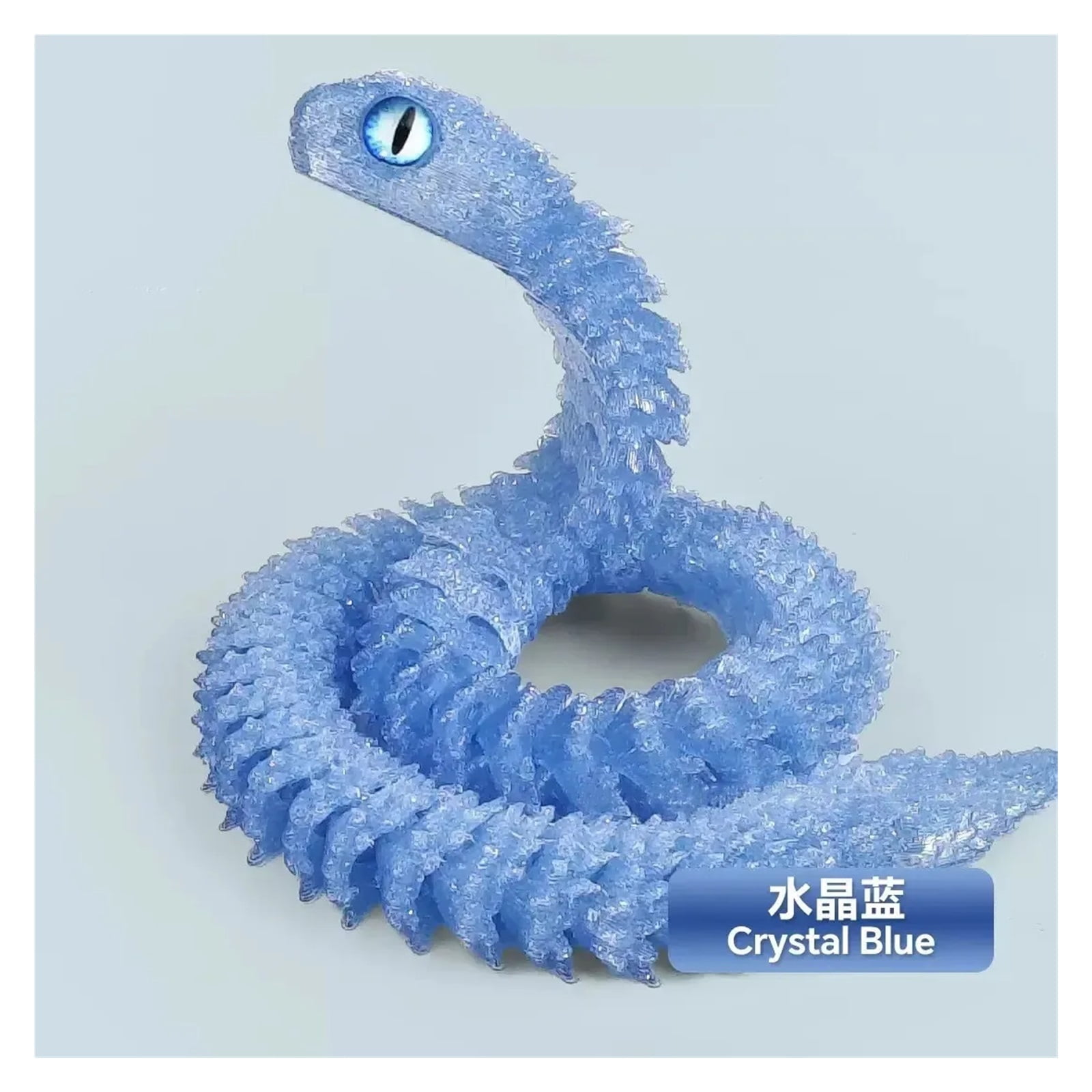 1pc 60CM 3D Printed Snake Movable Joint Simulation Snake Action Figures ...